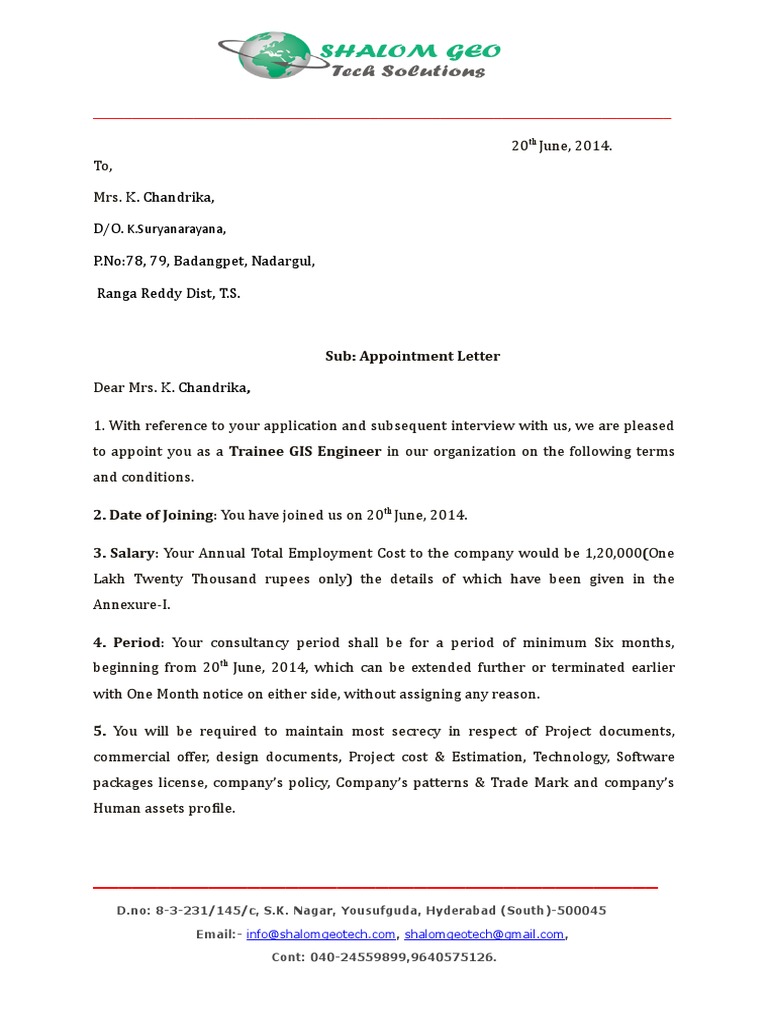 PP Appointment Letter | PDF | Government | Science