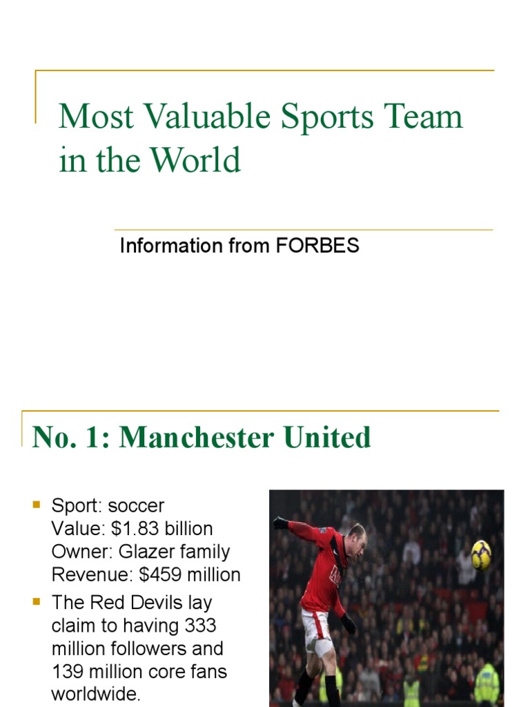 The World's Most Valuable Sports Teams | PDF | New York Giants | Sports