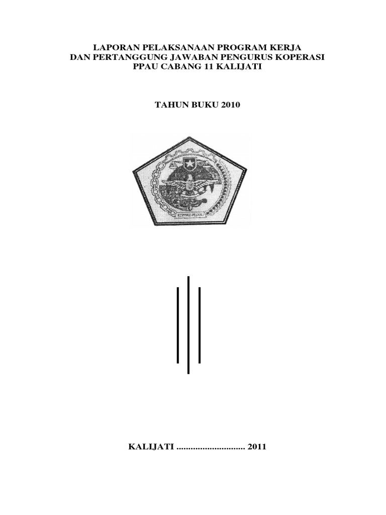 Contoh Laporan Pelaksanaan Program Kerja Koperasi | PDF | Ilmu Sosial