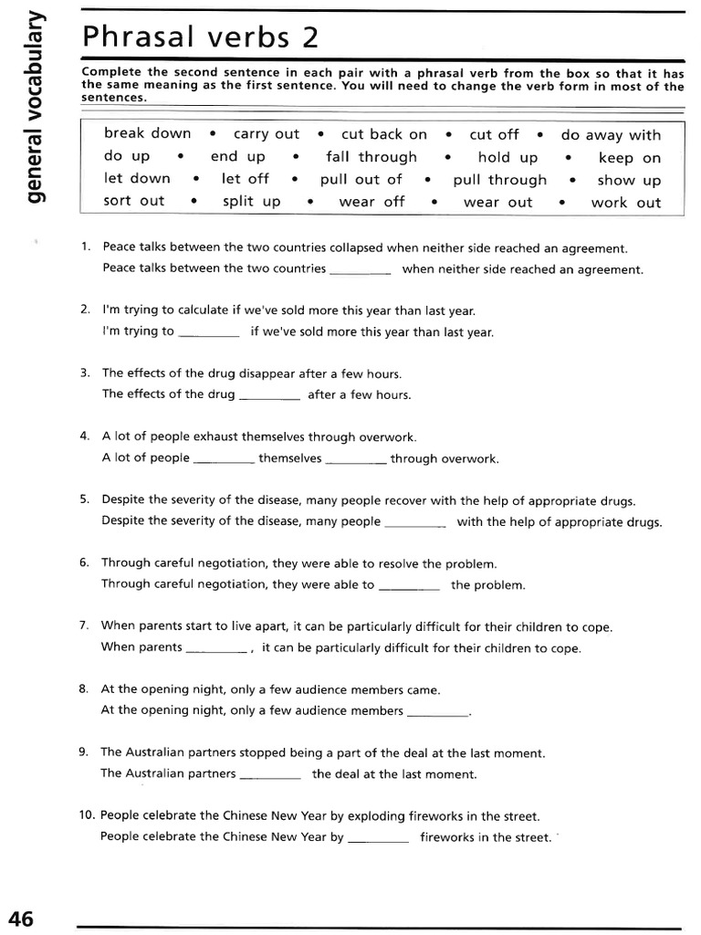 Check Your Vocabulary - Phrasal Verbs 2 | PDF | Medicine | Wellness