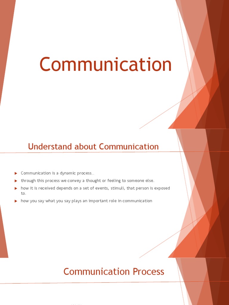 Dynamic Communication Process Insights | PDF