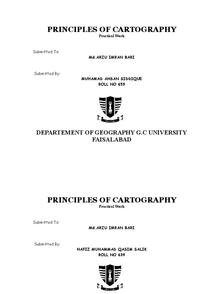 Principles of Cartography | PDF
