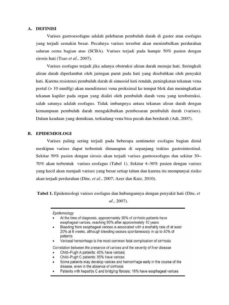 Varises Esofagus | PDF