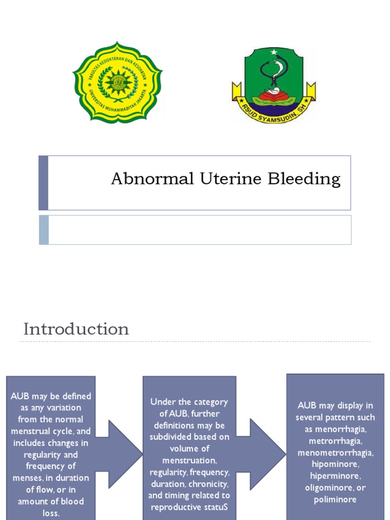 Abnormal Uterine Bleeding | PDF | Menstruation | Vagina
