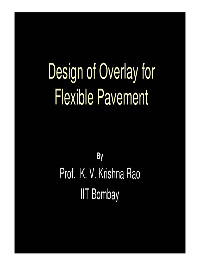 Flexible Pavement Overlay Design | PDF | Road Surface | Concrete