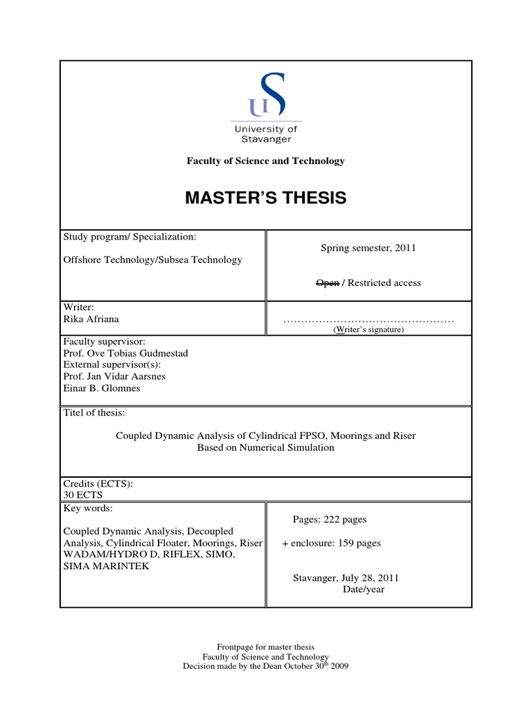 SEVAN Cylindrical FPSO | PDF | Simulation | Fluid Dynamics