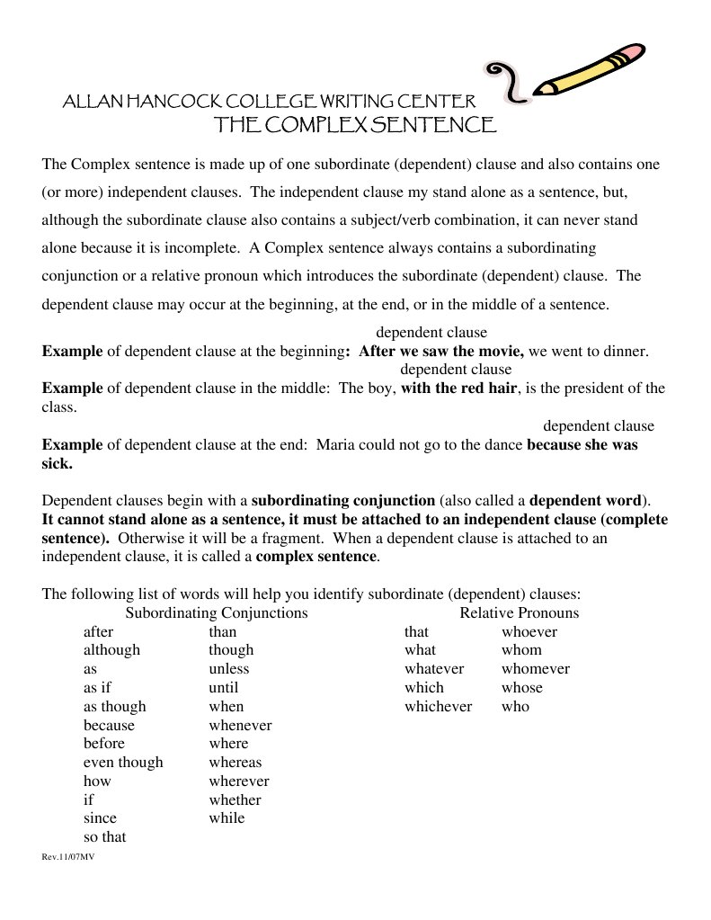 Understanding Complex Sentences | PDF | Language Arts & Discipline