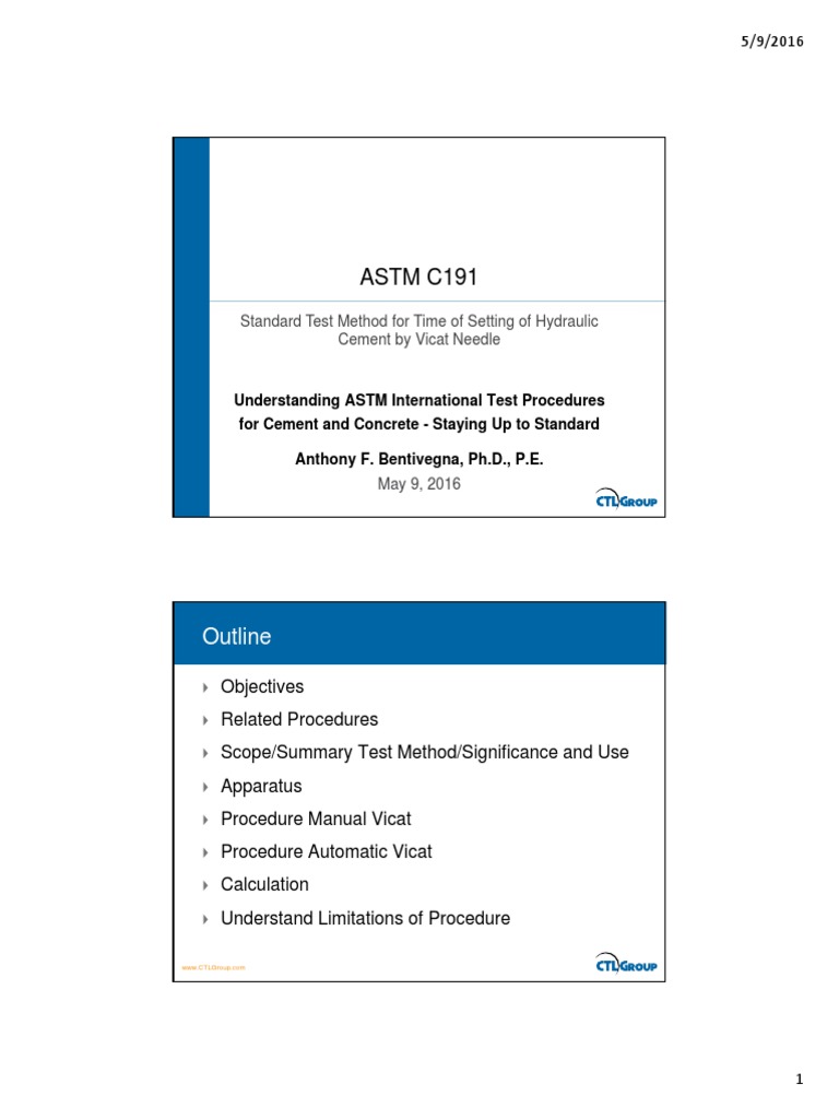 Vicat Time of Set | PDF | Cement | Specification (Technical Standard)