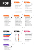 D&D 5e Quick Reference | PDF | Perception | Leisure