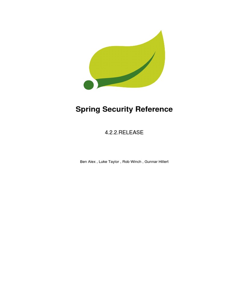 Spring Security Reference | PDF | Spring Framework | Active Directory
