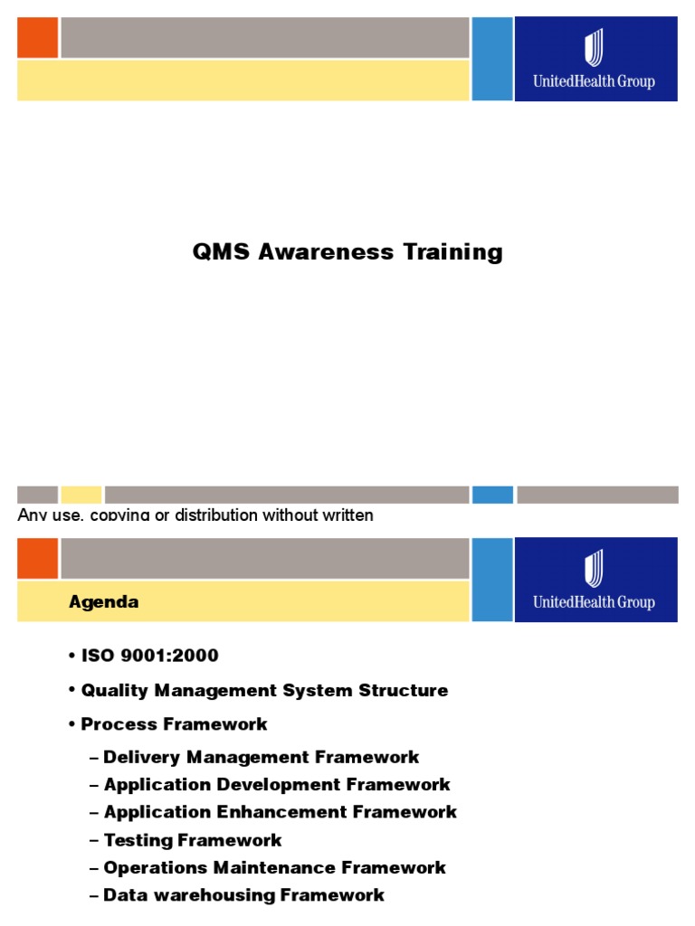 QMS Awareness Training.ppt | Iso 9000 | Software Release Life Cycle