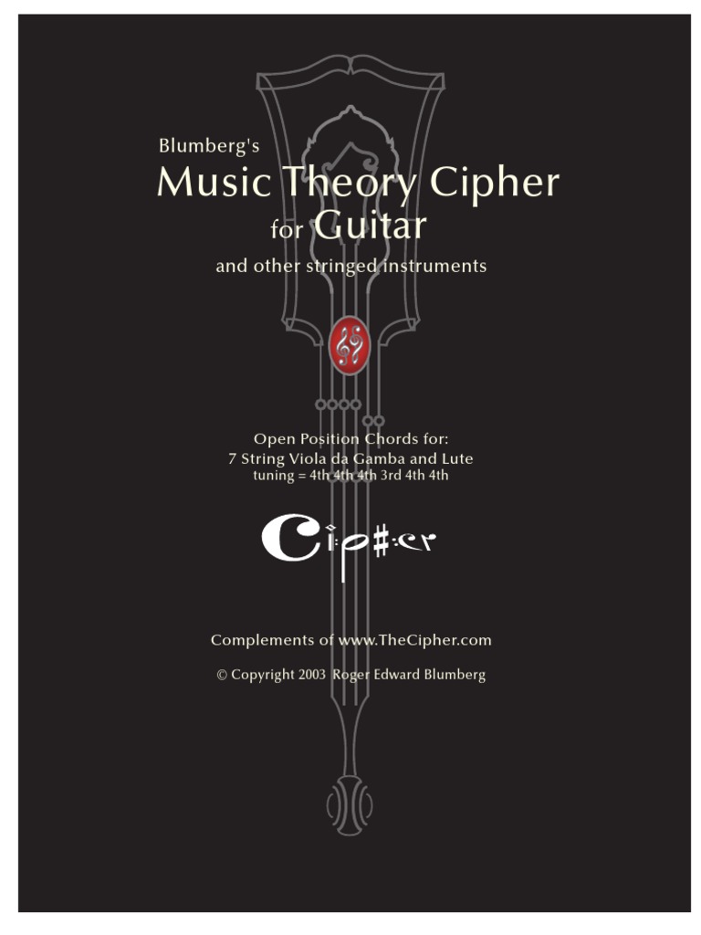 7 String GambaChords Cipher | PDF | String Instruments | Irish Musical Instruments