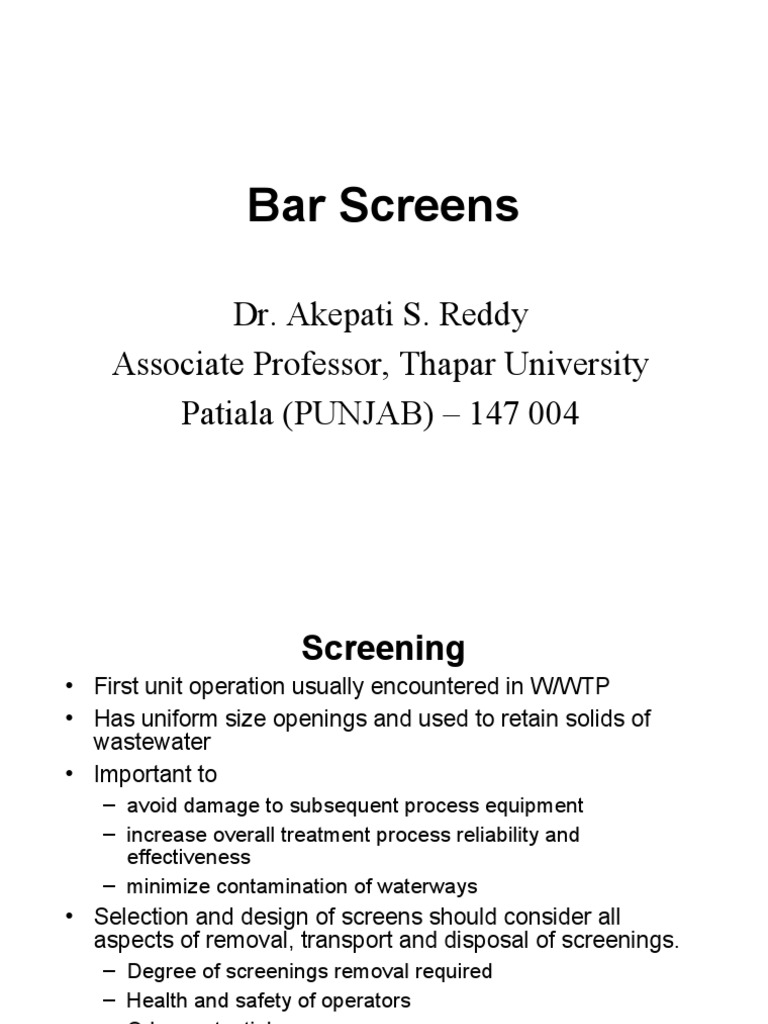 Bar Screens