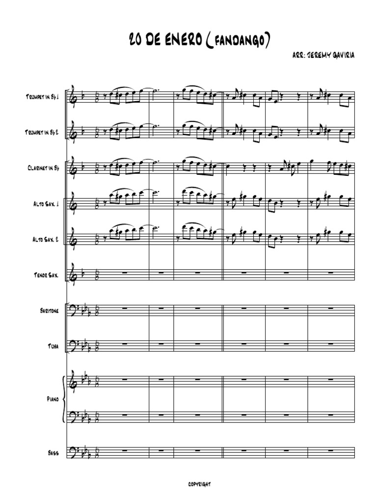 20 de Enero | PDF | Saxofón | Instrumentos de latón