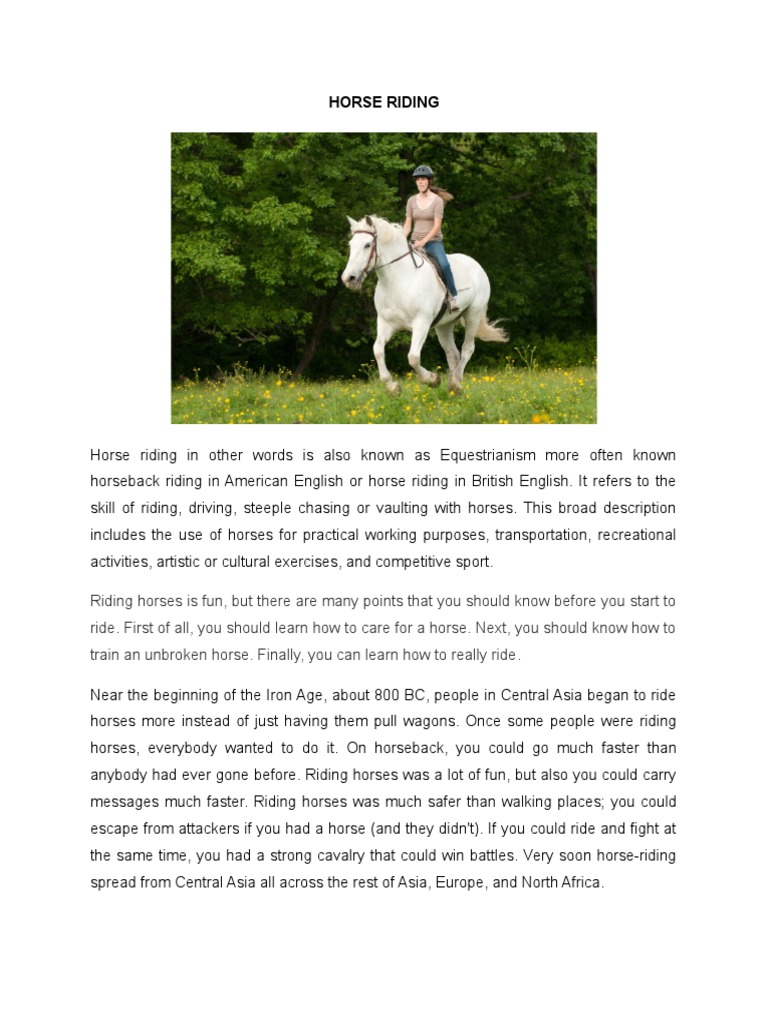 The History and Benefits of Horse Riding: From Early Origins and Uses ...