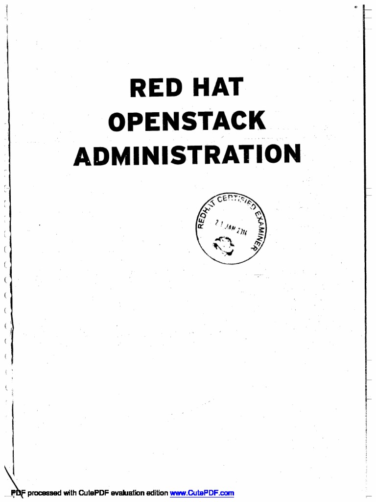 OpenStack Administration Guide for Red Hat | PDF