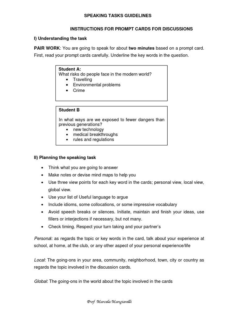 Guidelines for Using Prompt Cards | PDF | Epistemology | Communication