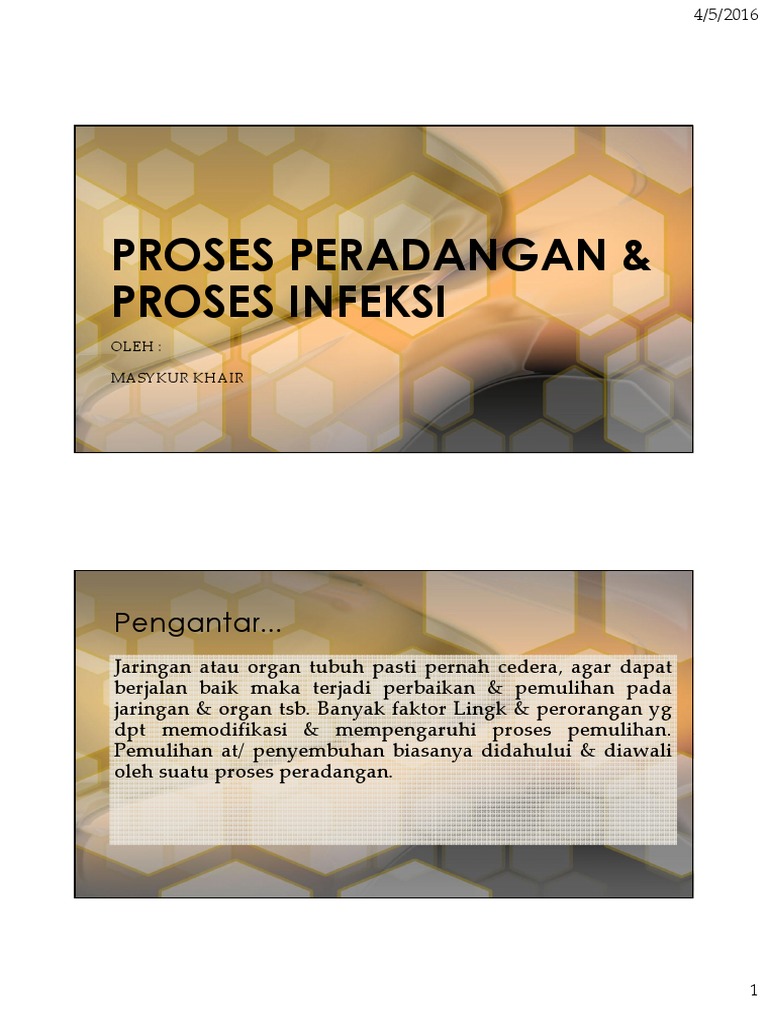 Proses Peradangan Proses Infeksi PDF | PDF