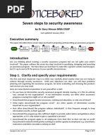 SANS Security Awareness Maturity Model | PDF | Computer Security | Security
