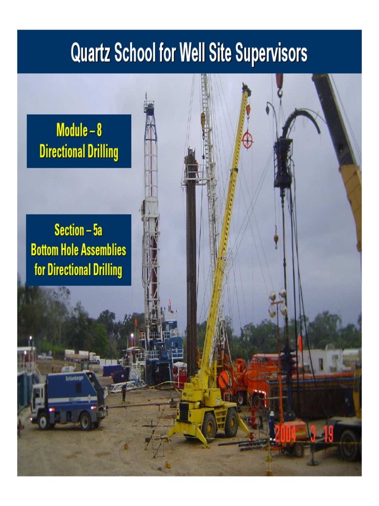 8.5a Bottom Hole Assemblies for DD | Physics & Mathematics | Physics