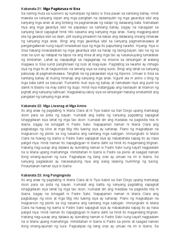Kabanata 21-40 | PDF