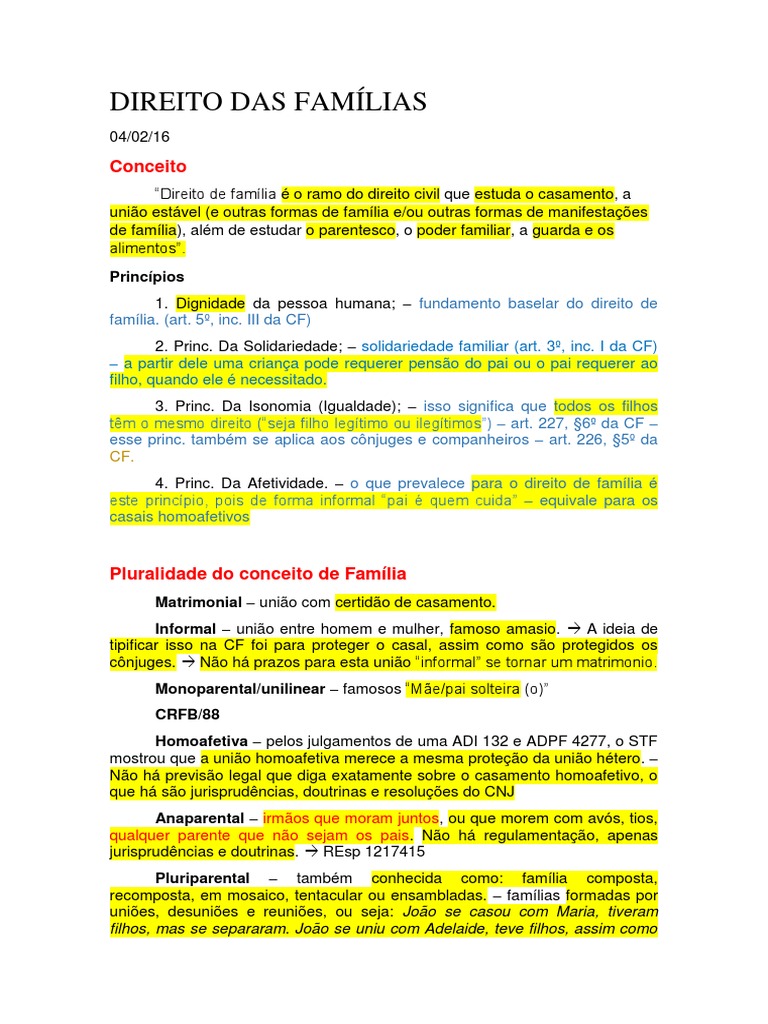 Direito de Família | União Estável | Direito de família