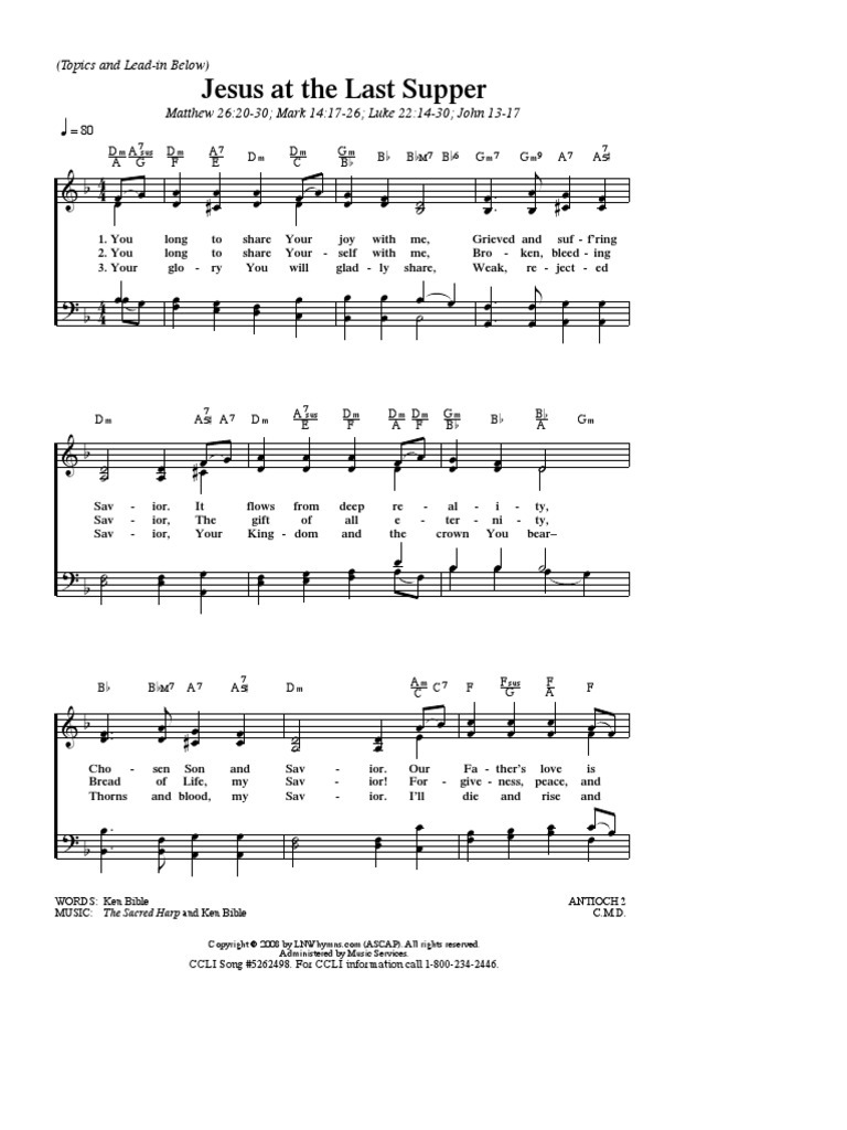 Jesus at The Last Supper | PDF | Religious Faiths | Jesus