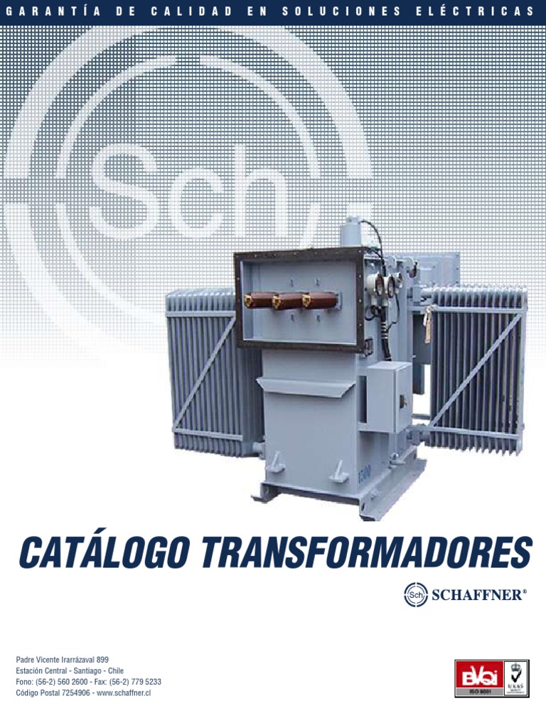 Transformadores Schaffner | PDF | Red eléctrica | Transformador