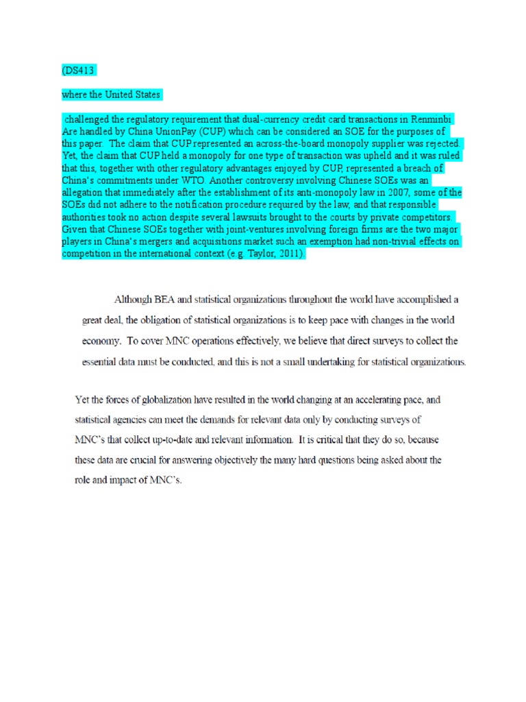 DS413 | PDF | Doha Development Round | World Trade Organization