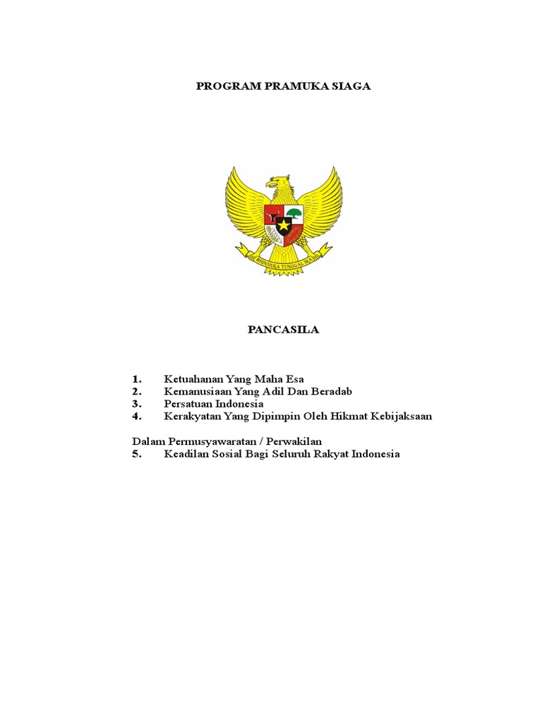 Program Pramuka Siaga | PDF