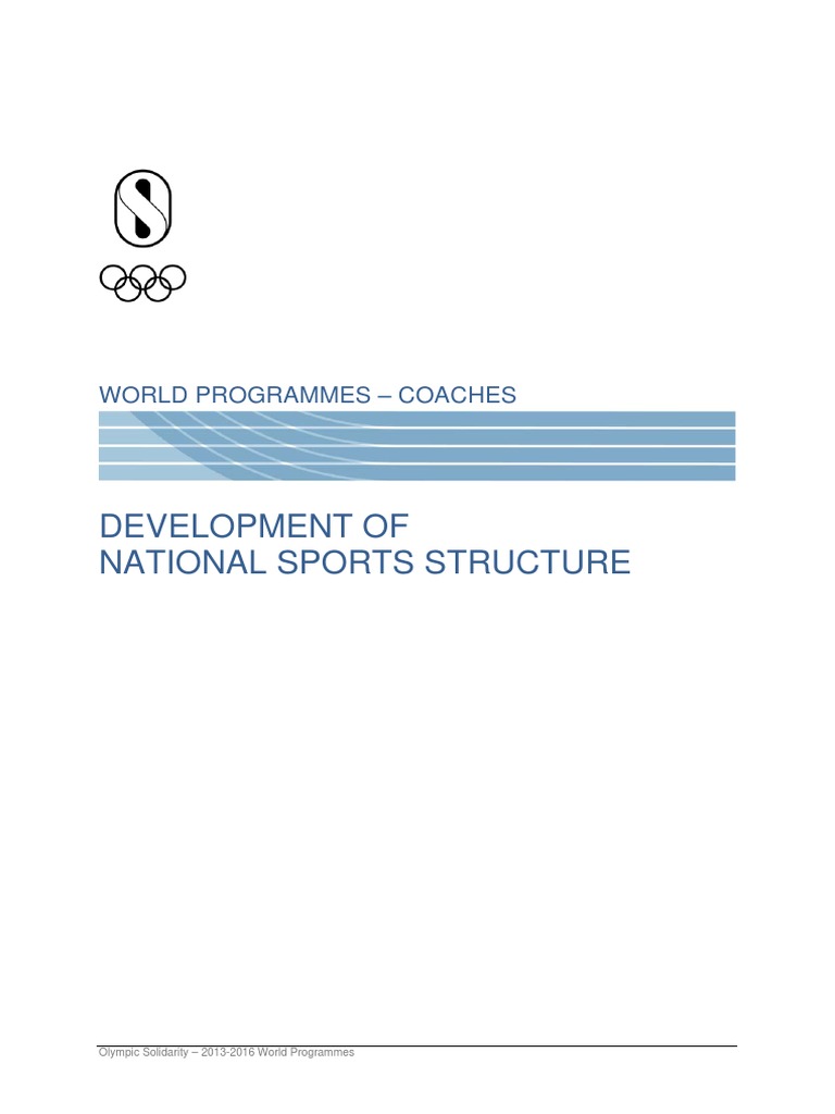 Development National Sports Structure - Guidelines PDF | PDF | Expert ...