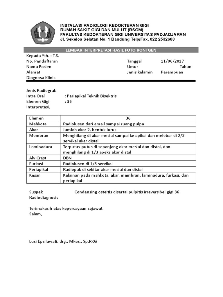 Condensing Osteitis | PDF