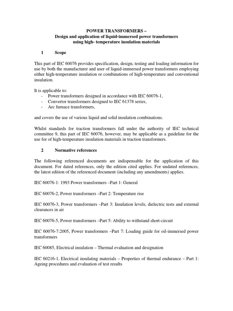Design and Application Guidelines for Liquid-Immersed Power ...