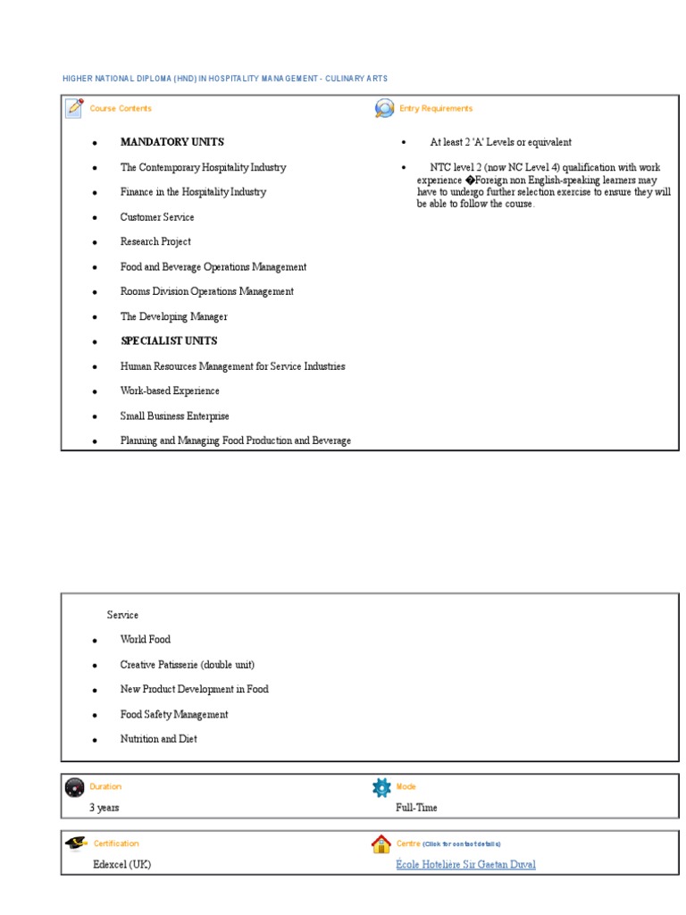 Mitd Courses | PDF | Cooking | Hygiene