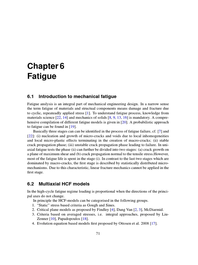 A Comprehensive Overview of Fatigue Analysis and Multiaxial High-Cycle ...