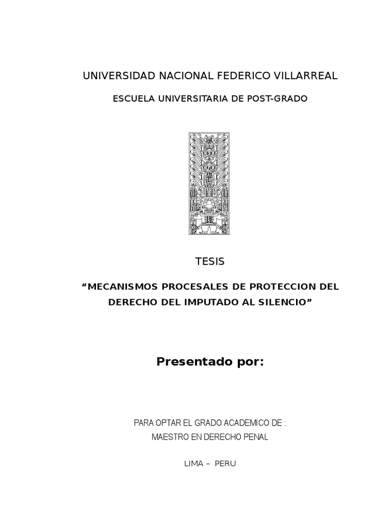 Tesis UNFV.-.-.- | Procedimiento Criminal | Derecho penal