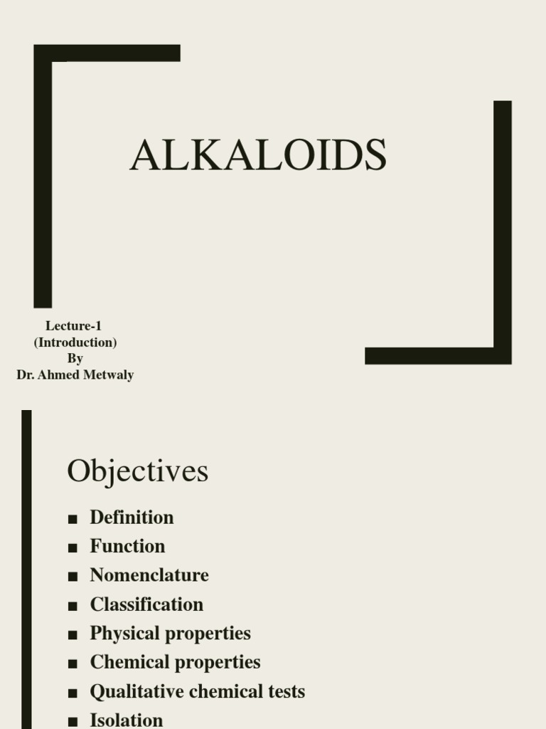 Understanding Alkaloids: An In-Depth Look at Their Definitions ...