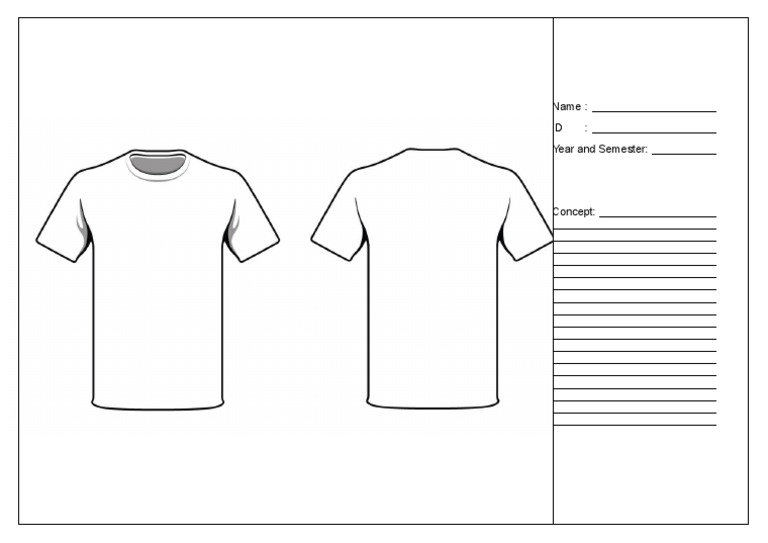 T Shirt Template | PDF