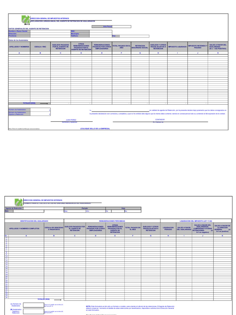Ir 13 e Ir 12 | Descargar gratis PDF | Salario | Impuestos