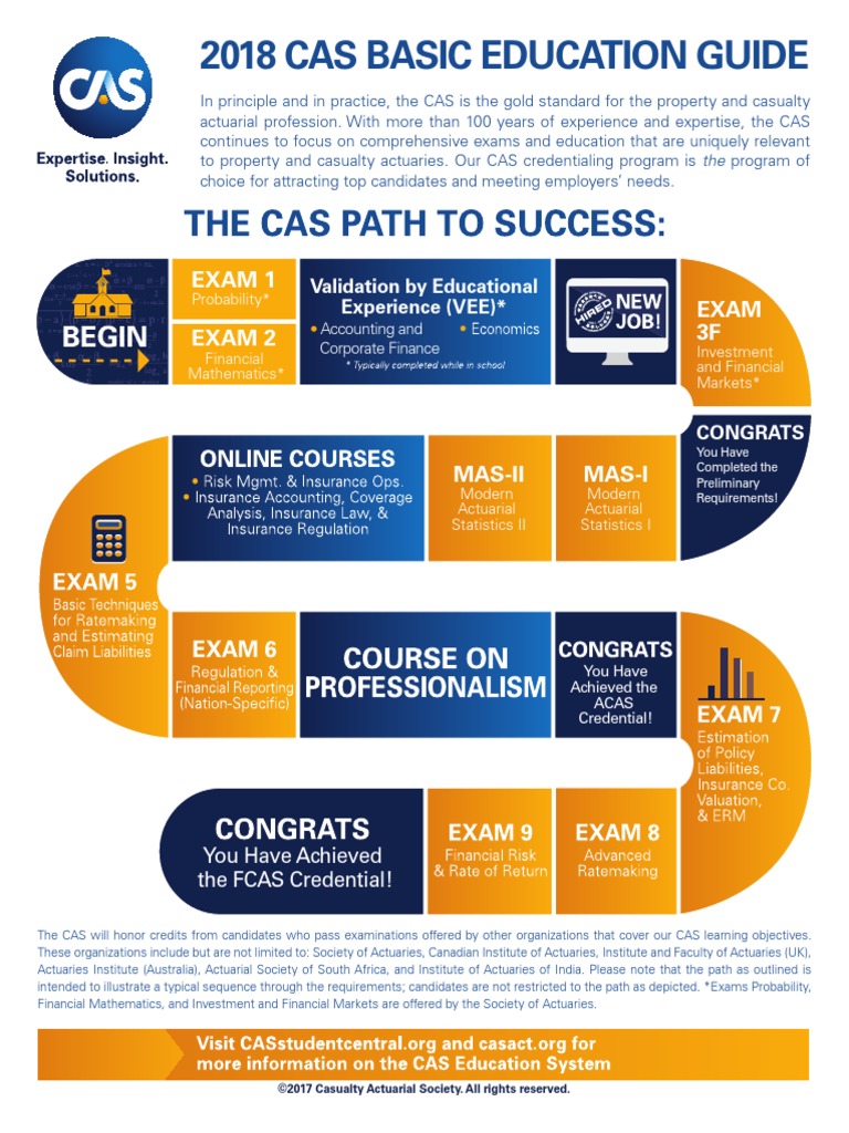 2018 CAS Path To Success | PDF | Actuary | Business Economics