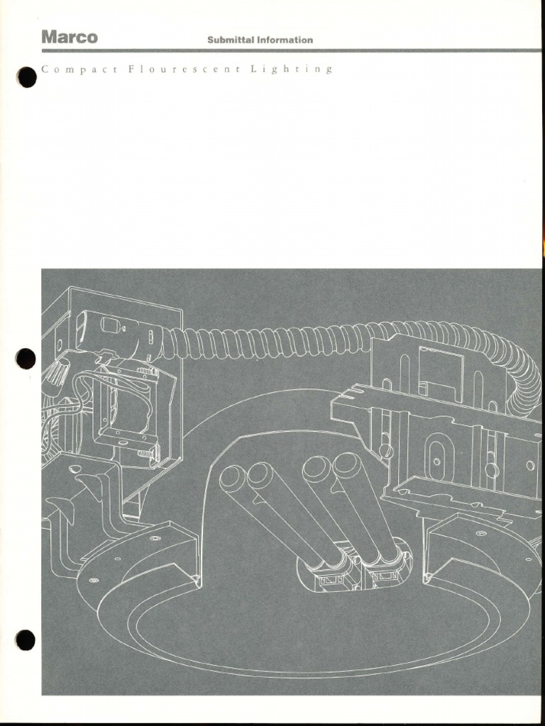 Marco Compact Fluorescent Lighting Submittal Info 1990 | PDF