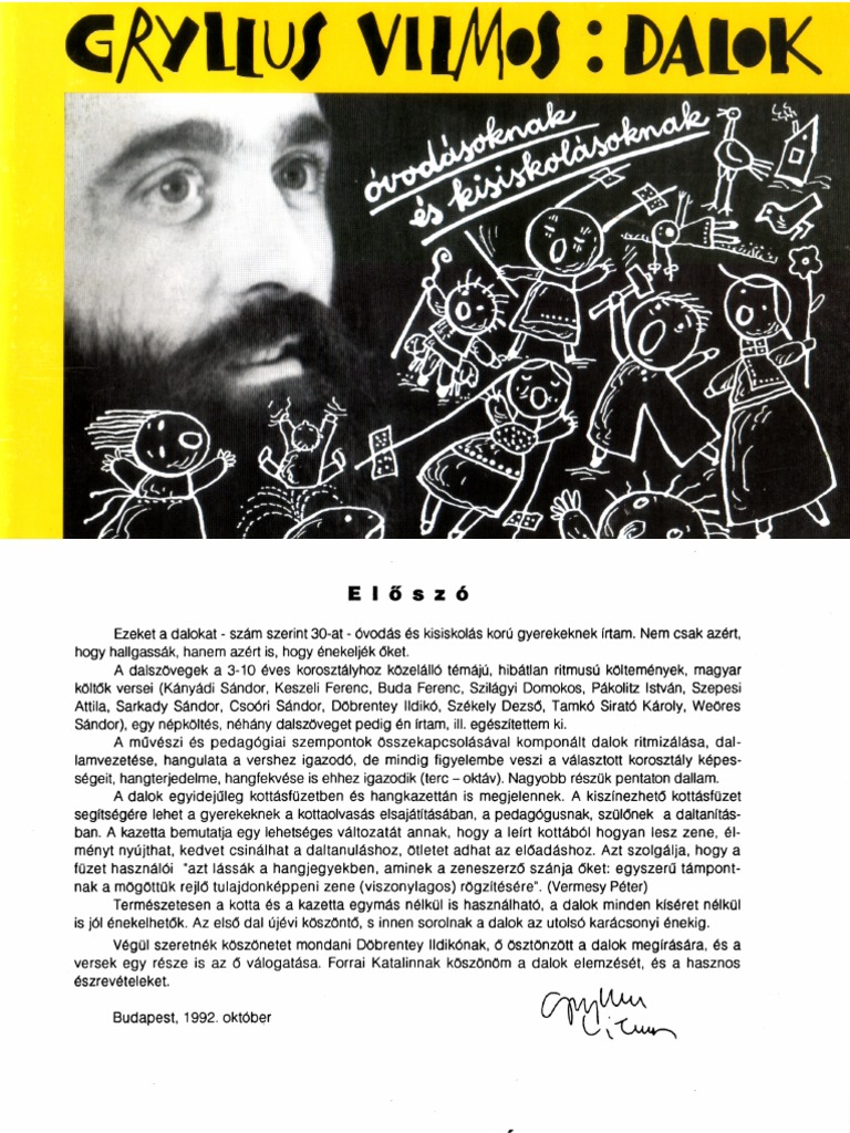 Gryllus Vilmos Dalok 1 | PDF