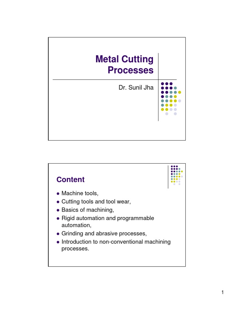 L8 Metal Cutting | PDF | Machining | Tungsten