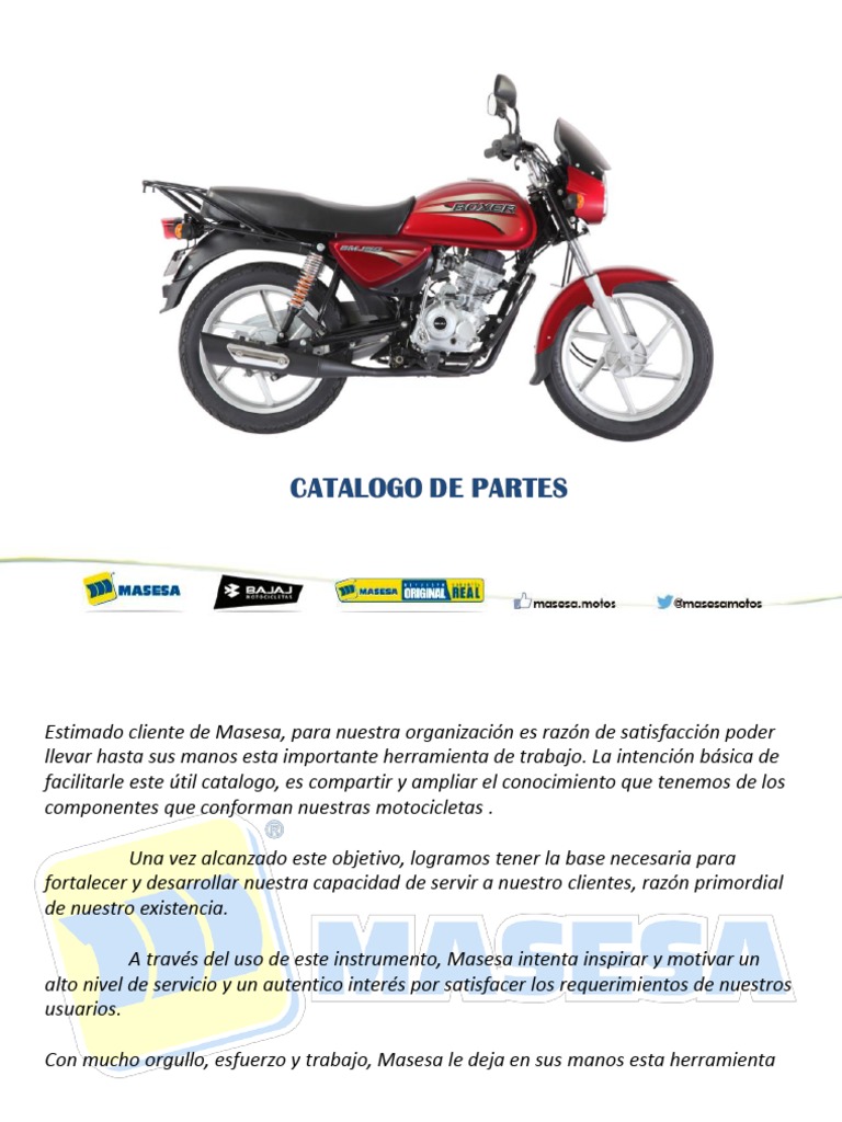 Catálogo de Partes Boxer BM 150 | PDF
