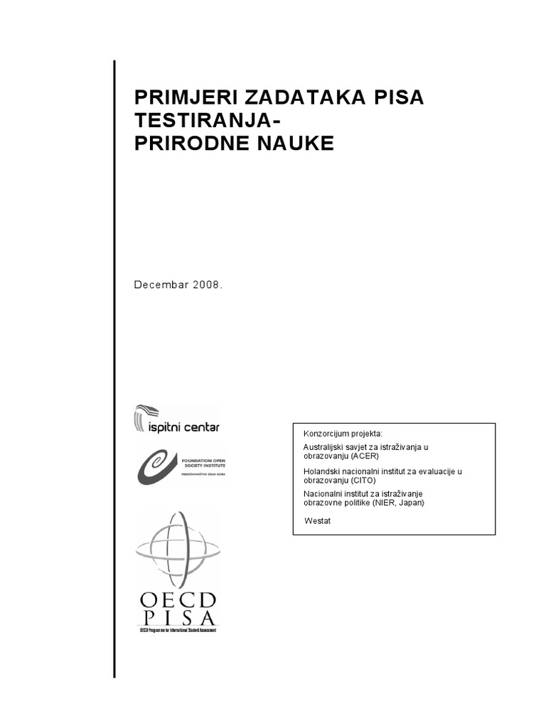 Pisa Test Prirodne1 PDF | PDF