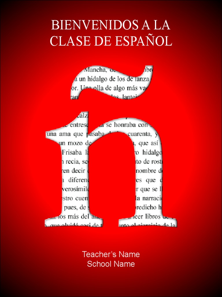 Bienvenidos A La Clase de Español | PDF | Spanish Language | Communication