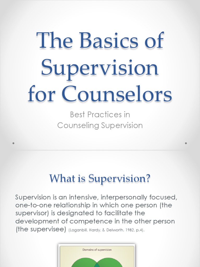 Best Practices in Counseling Supervision: A Comprehensive Guide to ...