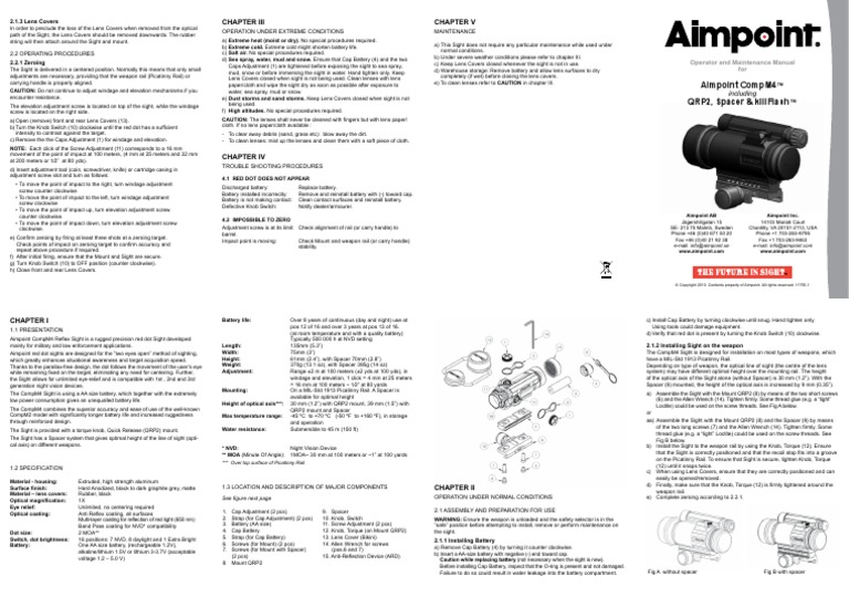 Manual Aimpoint | PDF | Equipment | Nature