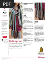 Film Roll Scarf Crochet Pattern | PDF