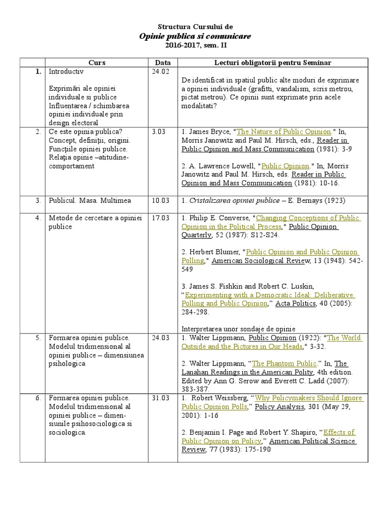 Structura Curs OP De-Difuzat | PDF